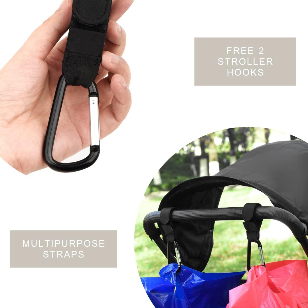 Portable Baby Wipes Dispenser Holder Set with Stroller Hooks | Eco ...