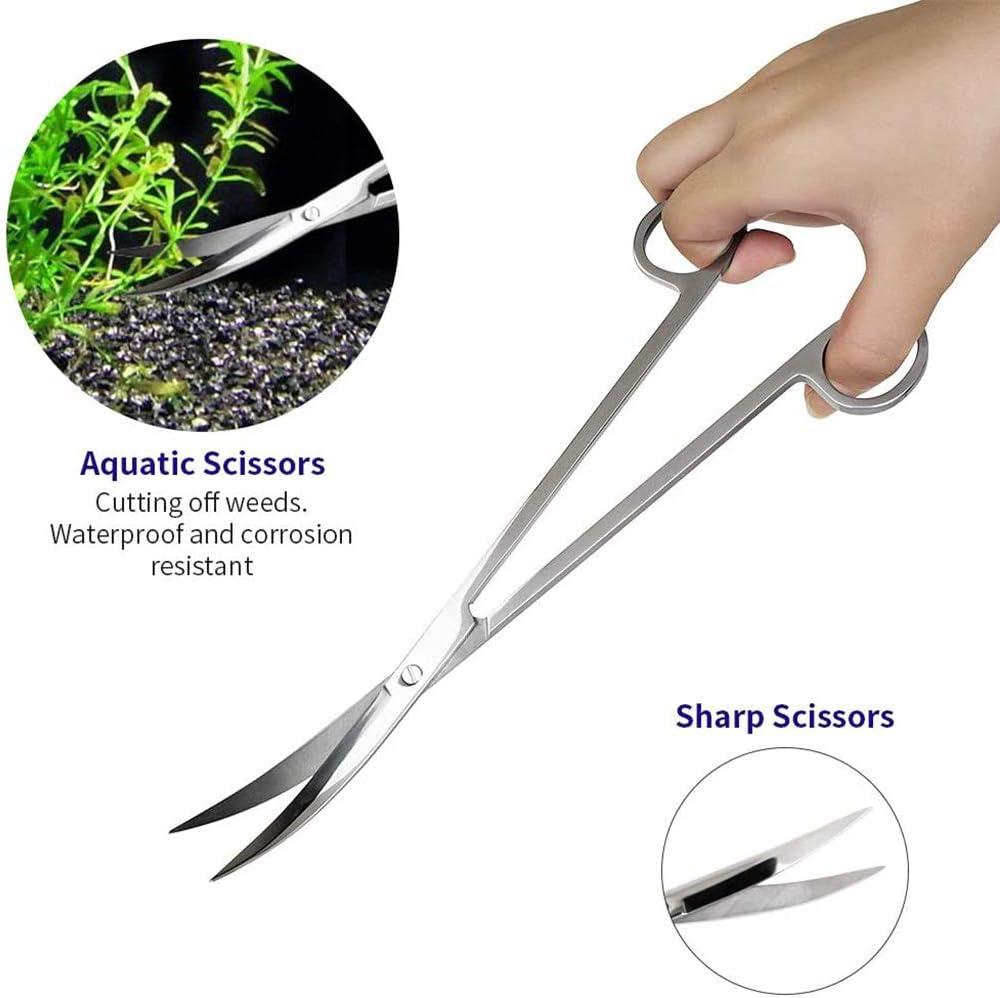 Aquarium Tools Stainless Steel Aquascaping Tools 3 in 1 Aquatic Plants ...