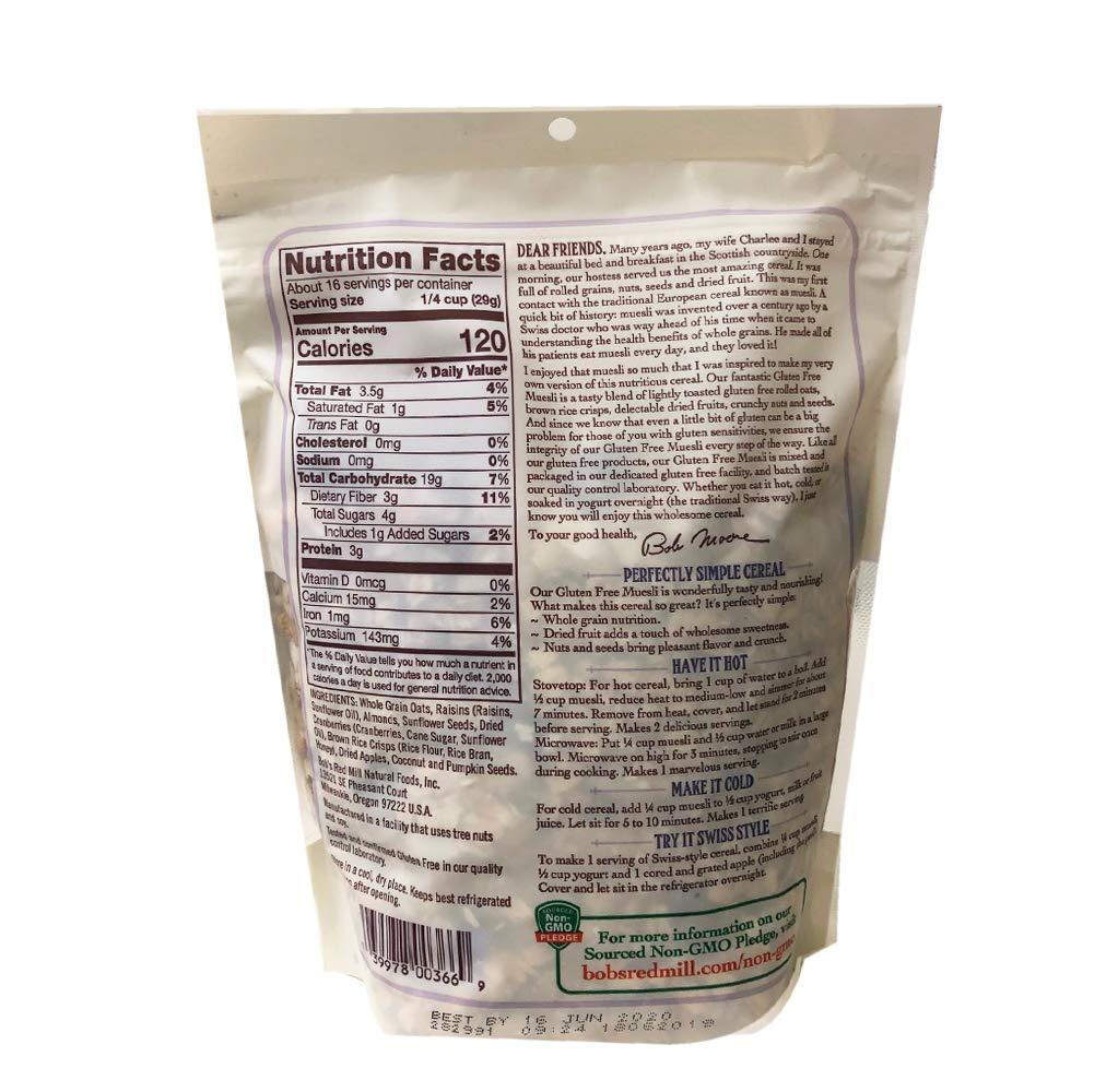 Bob's Red Mill Museli Cereal 14oz - European Style, Hot or Cold - 1 ...