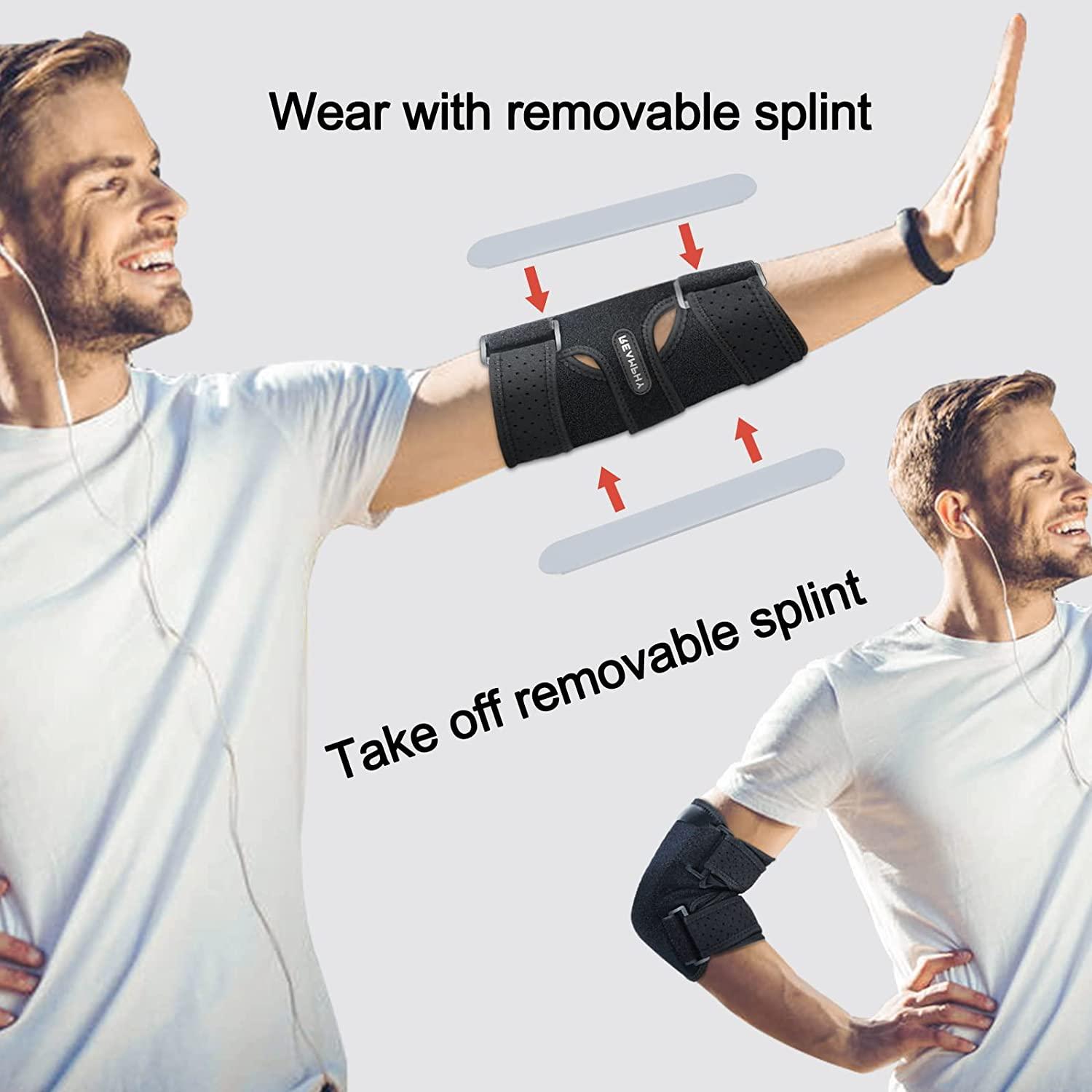 Night Elbow Brace with Metal Splints for Cubital Tunnel Syndrome and ...