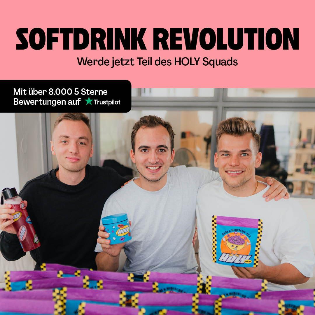 Holy Iced Tea Red Grapes X Hibiscus - 50 Portions Sugar-Free Vegan ...