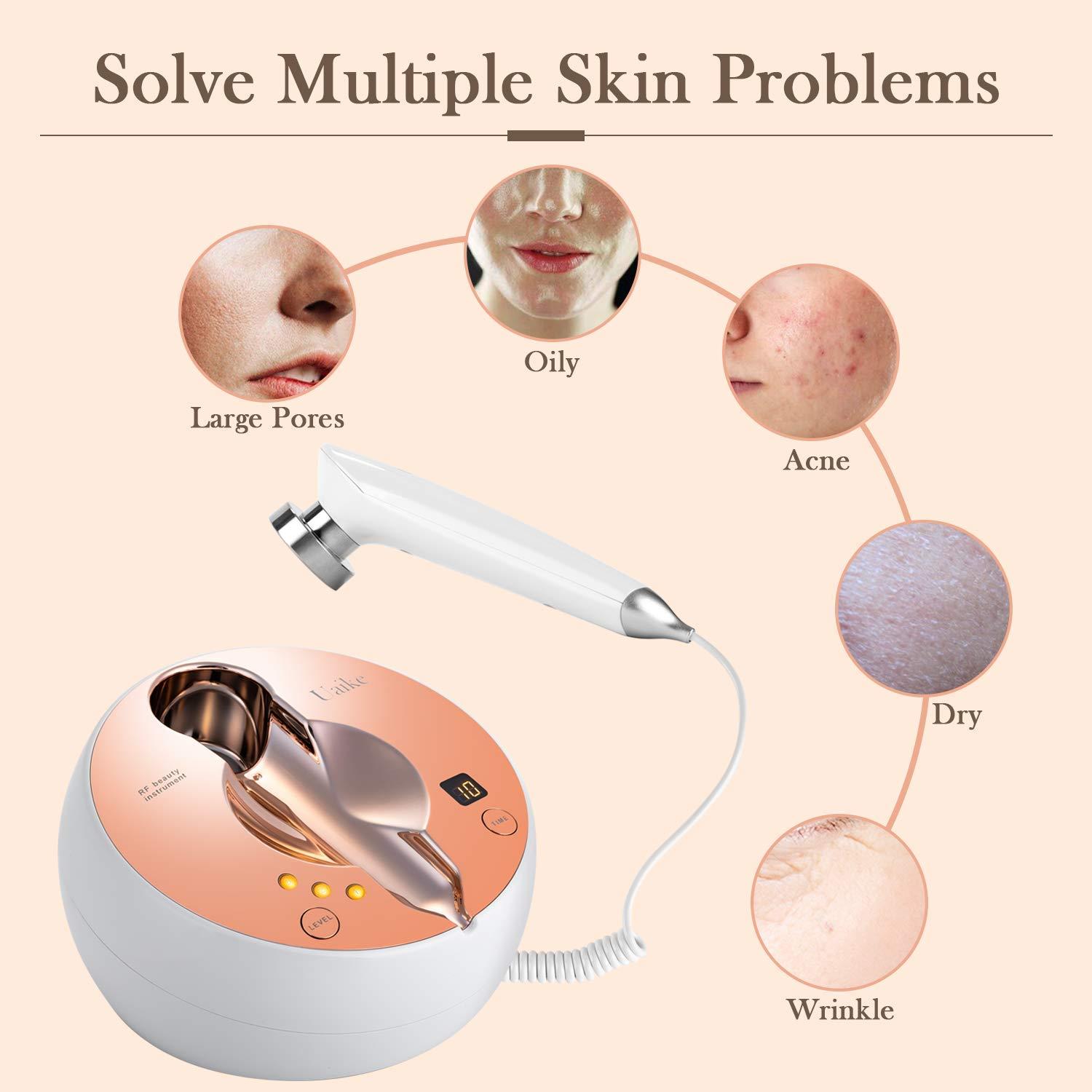 Uaike RF Radio Frequency Skin Tightening Device - 3 Energy Levels ...