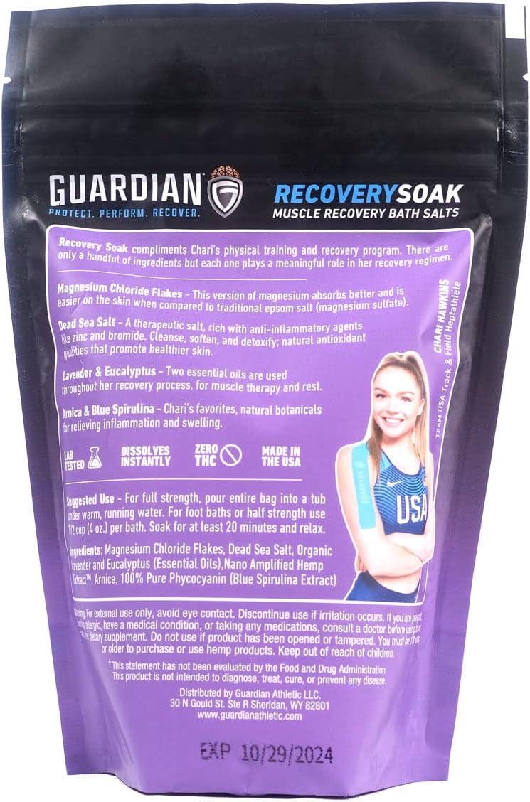 Guardian Athletic RecoverySoak Bath Salts | Essential Oils & Hemp ...