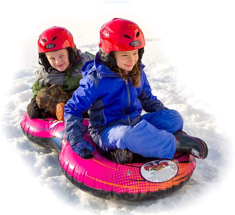 Flexible Flyer Snow Tube Sled - Round Inflatable Pool Float for Kids ...