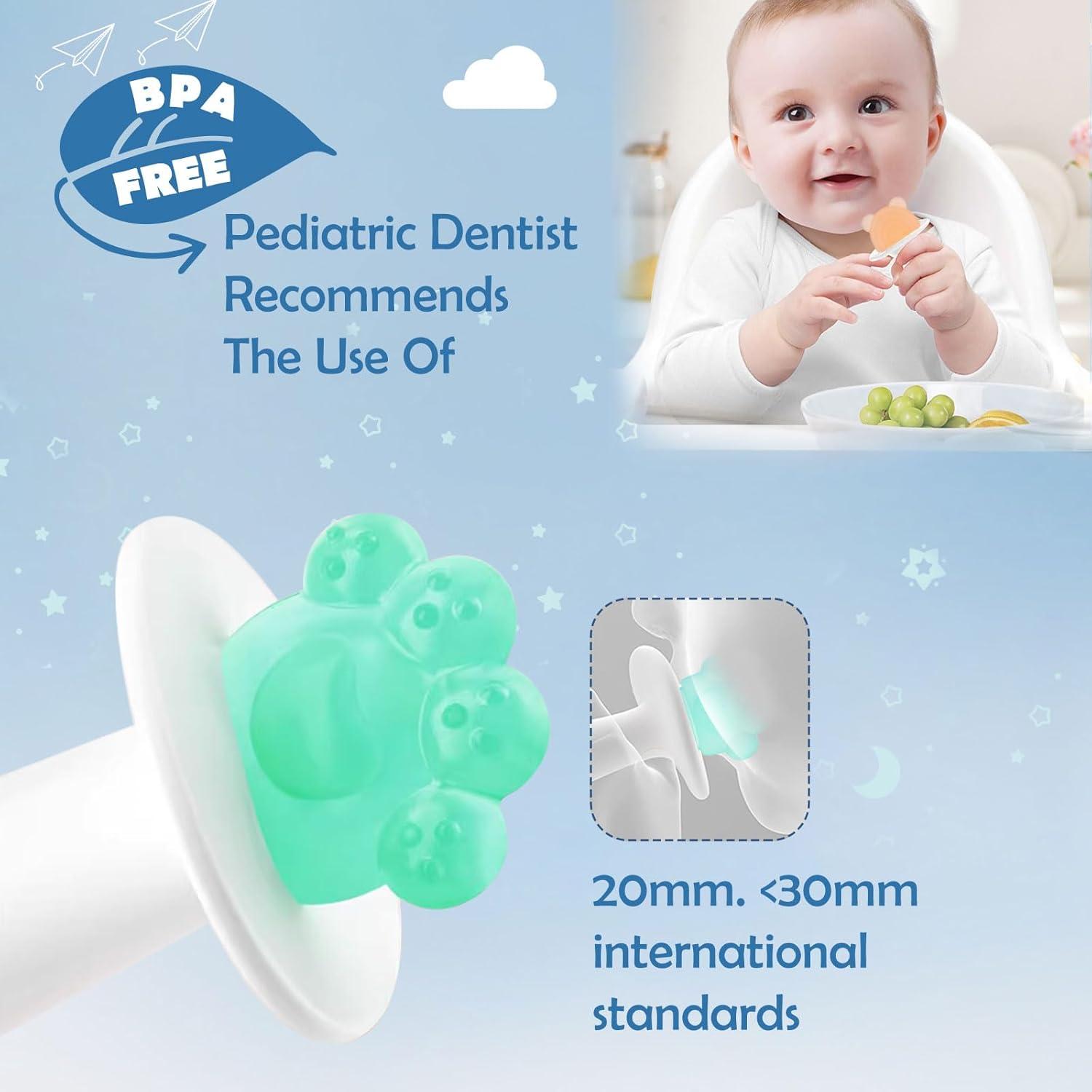 Okonkn Bite Tube Baby - BPA-Free Silicone Dental Aid & Teething Ring ...