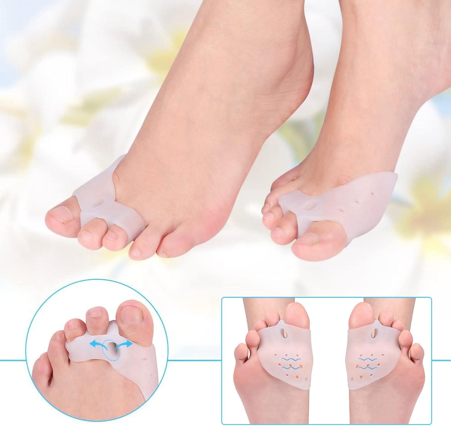 Gel Toe Separators & Metatarsal Pads - Bunion Corrector & Toe ...