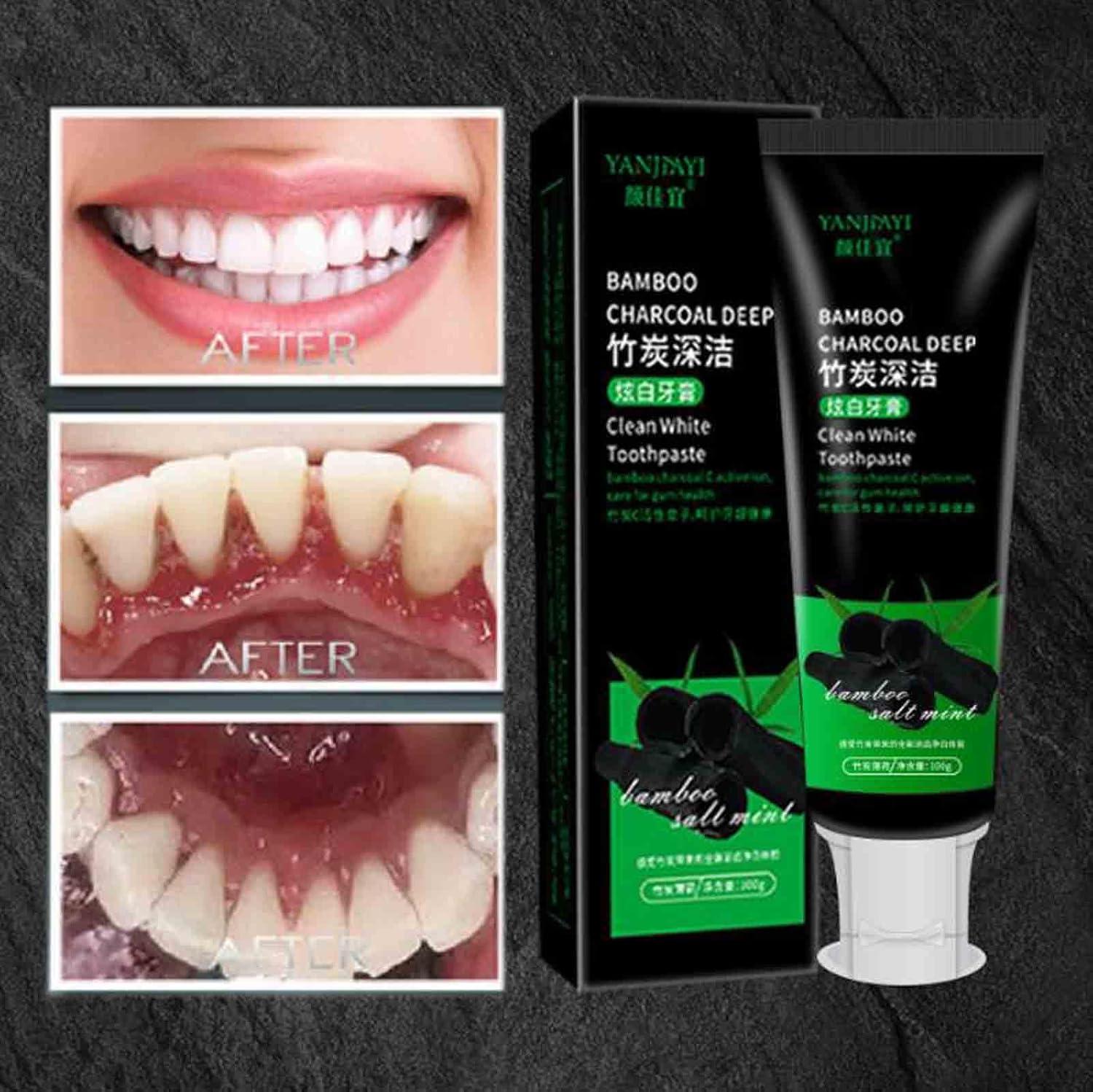 Buy Bamboo Charcoal Toothpaste - Activated Carbon Whitening Natural ...