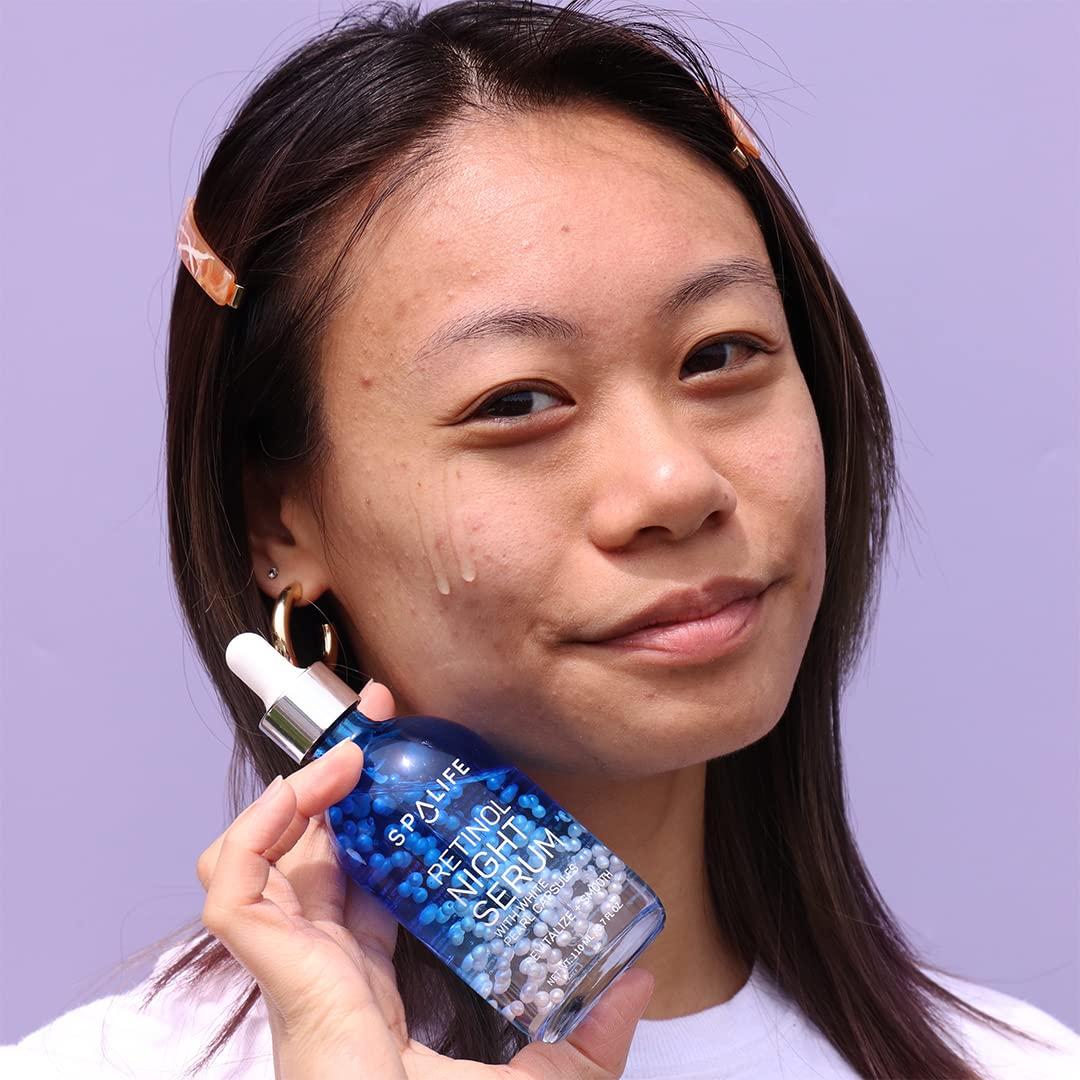 Spa Life Retinol Night Serum - White Pearl Capsules 110 ML (3.7 oz ...