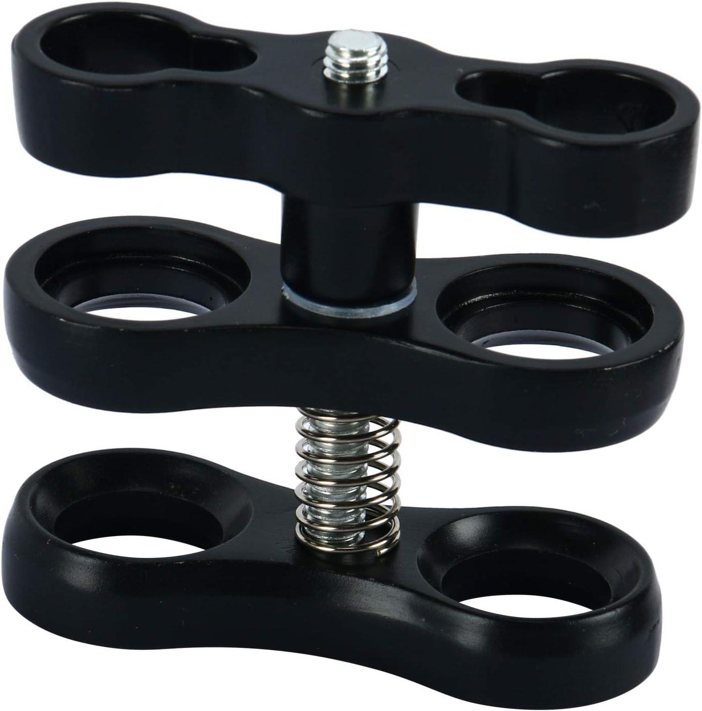 Amarine Made 1 Inch Black Underwater Ball Clamp Mount - 2 Pack for ...