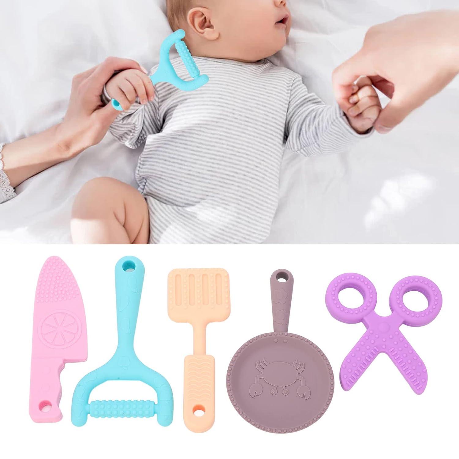 Soft Baby Teething Toy for Hand-Eye Coordination and Textural Play ...