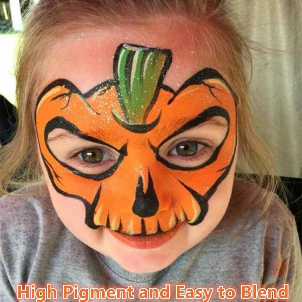 Go Ho Orange Cream Face Body Paint 2.37oz - Water Based Makeup for Kids ...