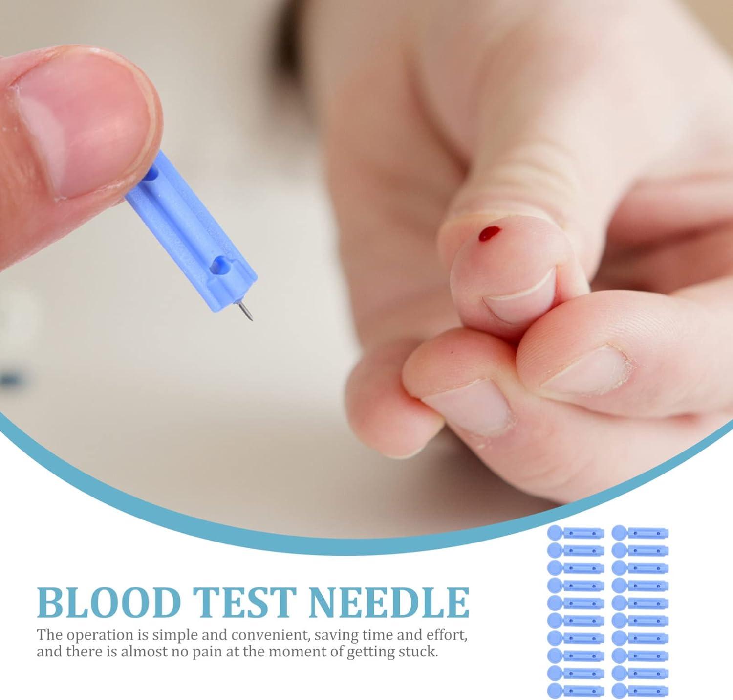 Sterile Safety Lancet Blood Lancets 200pcs - Disposable Twist Top 23G ...