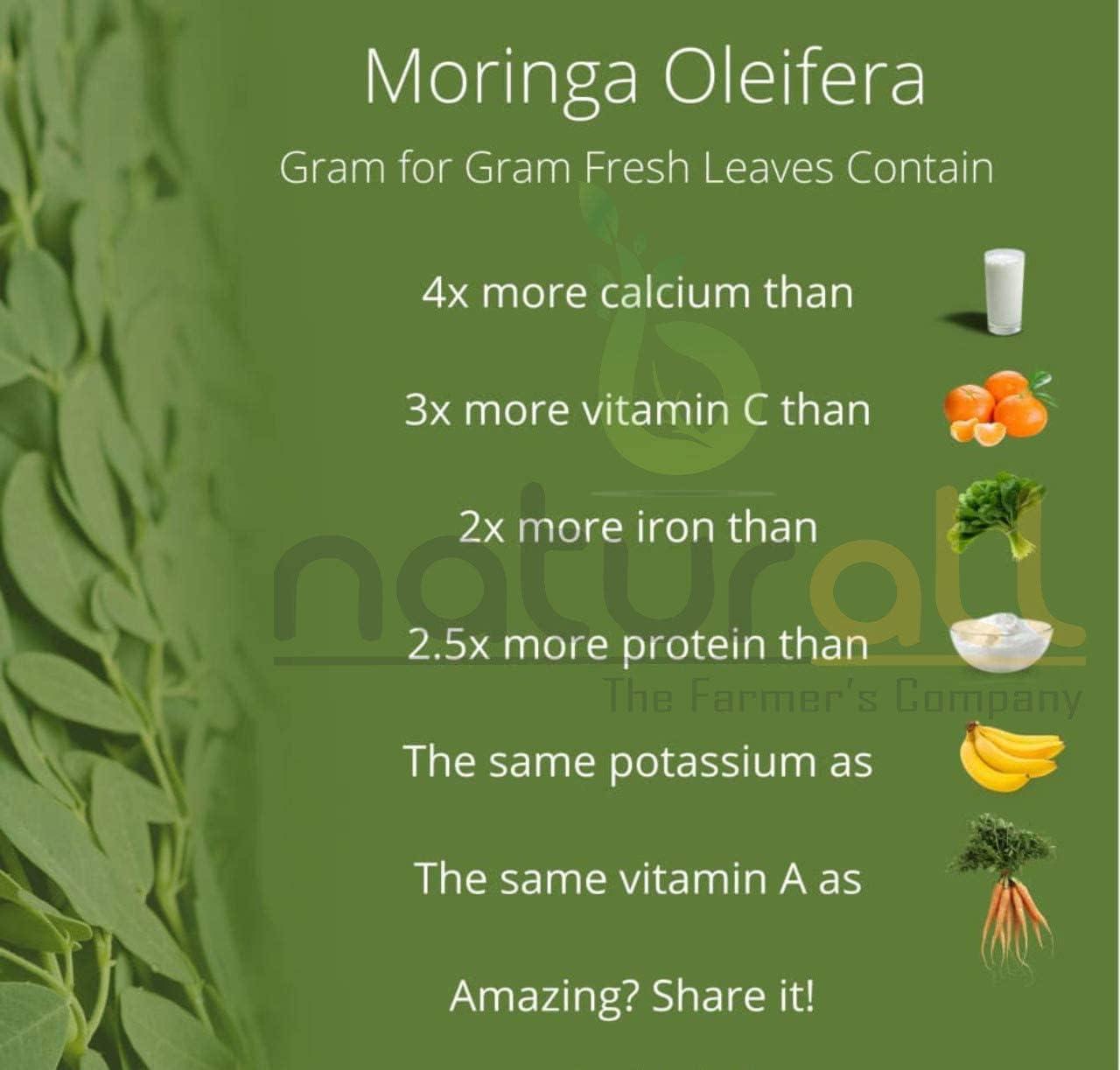 CROW Pack of 2 Tulsi Powder Moringa Powder (100 GM Each) Combo Pack 200 ...