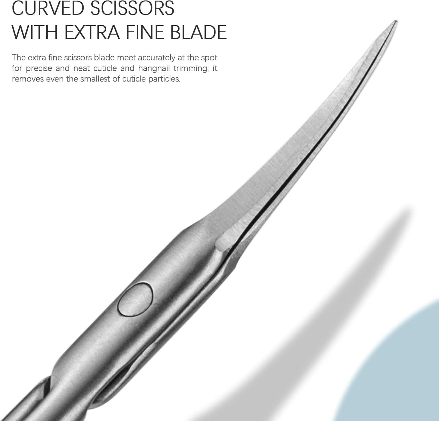 Bezox Extra Fine Curved Skin Scissors - Professional Stainless Steel ...