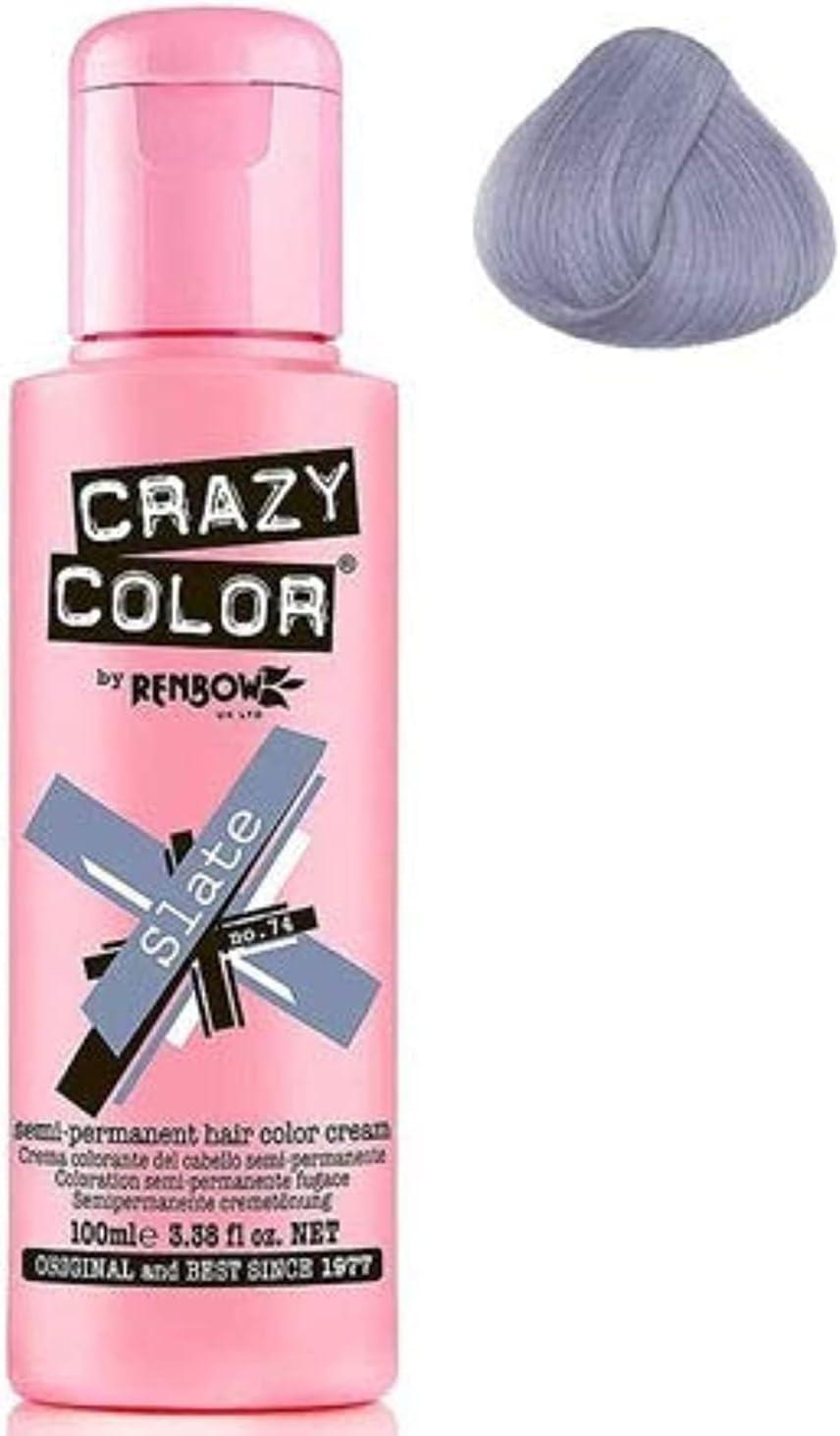 Crazy Color Hair Dye 100ml - Slate 100 ml (Pack of 1) - Vibrant and ...