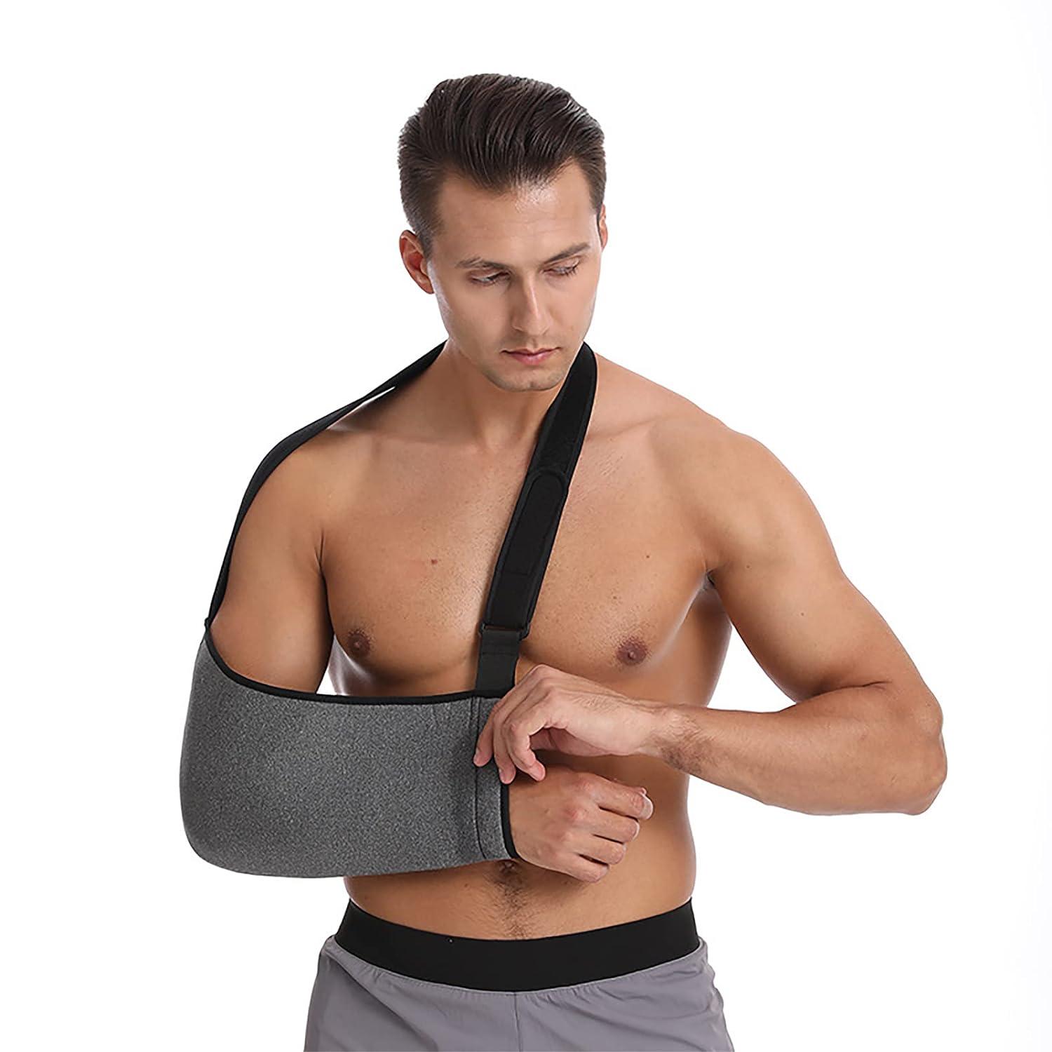 Adjustable Rotator Cuff Arm Sling - Dislocated Shoulder Support Brace ...