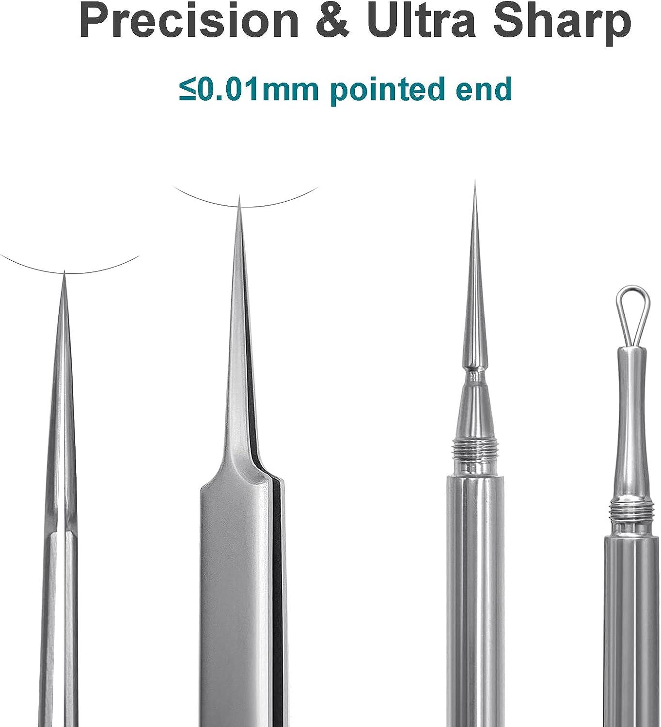 SGNEKOO Professional Facial Milia Removal Tool and Whitehead Extractor ...