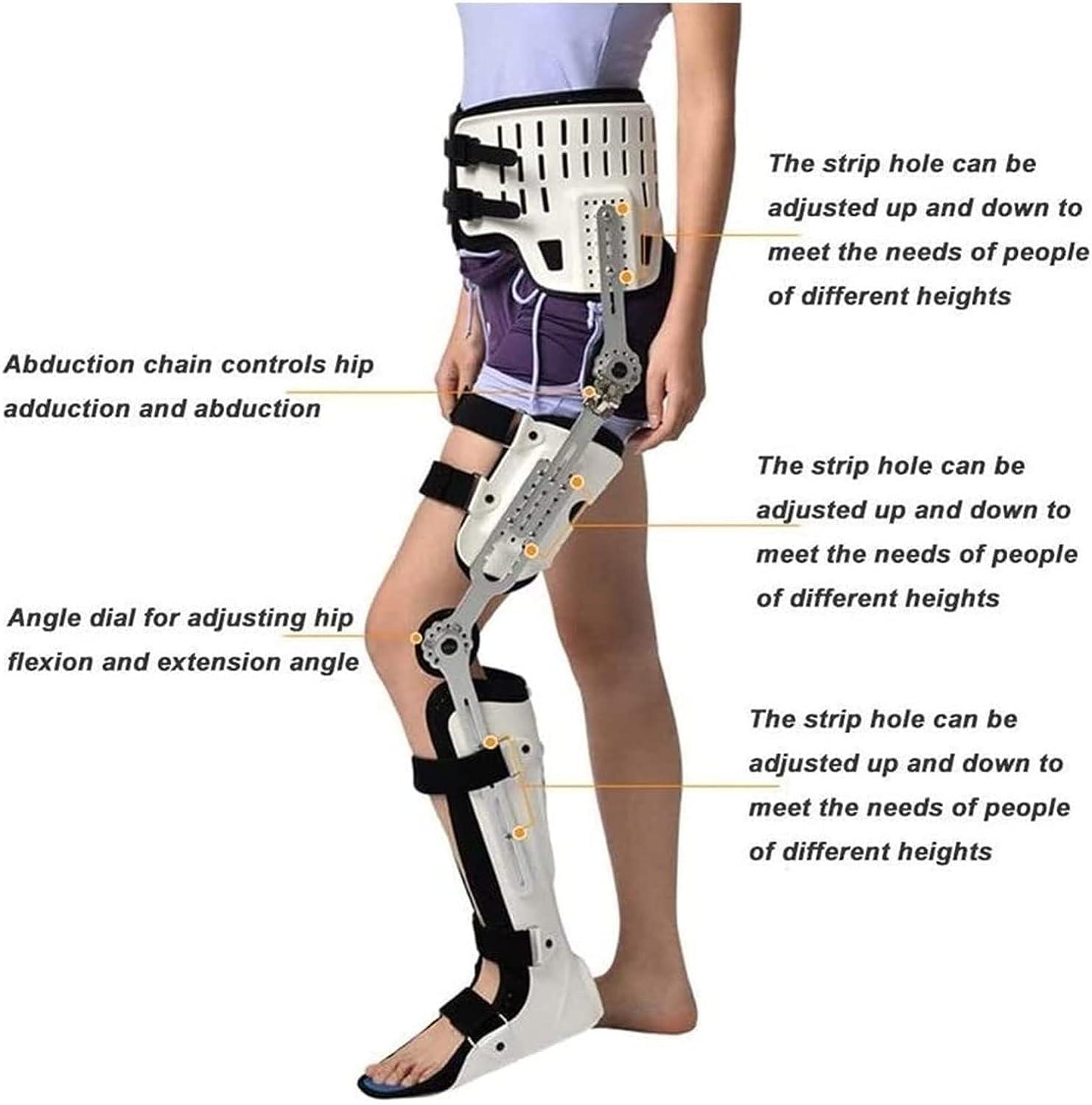 Adjustable Hip Joint Fixation Bracket | Knee Support Orthosis for Leg ...