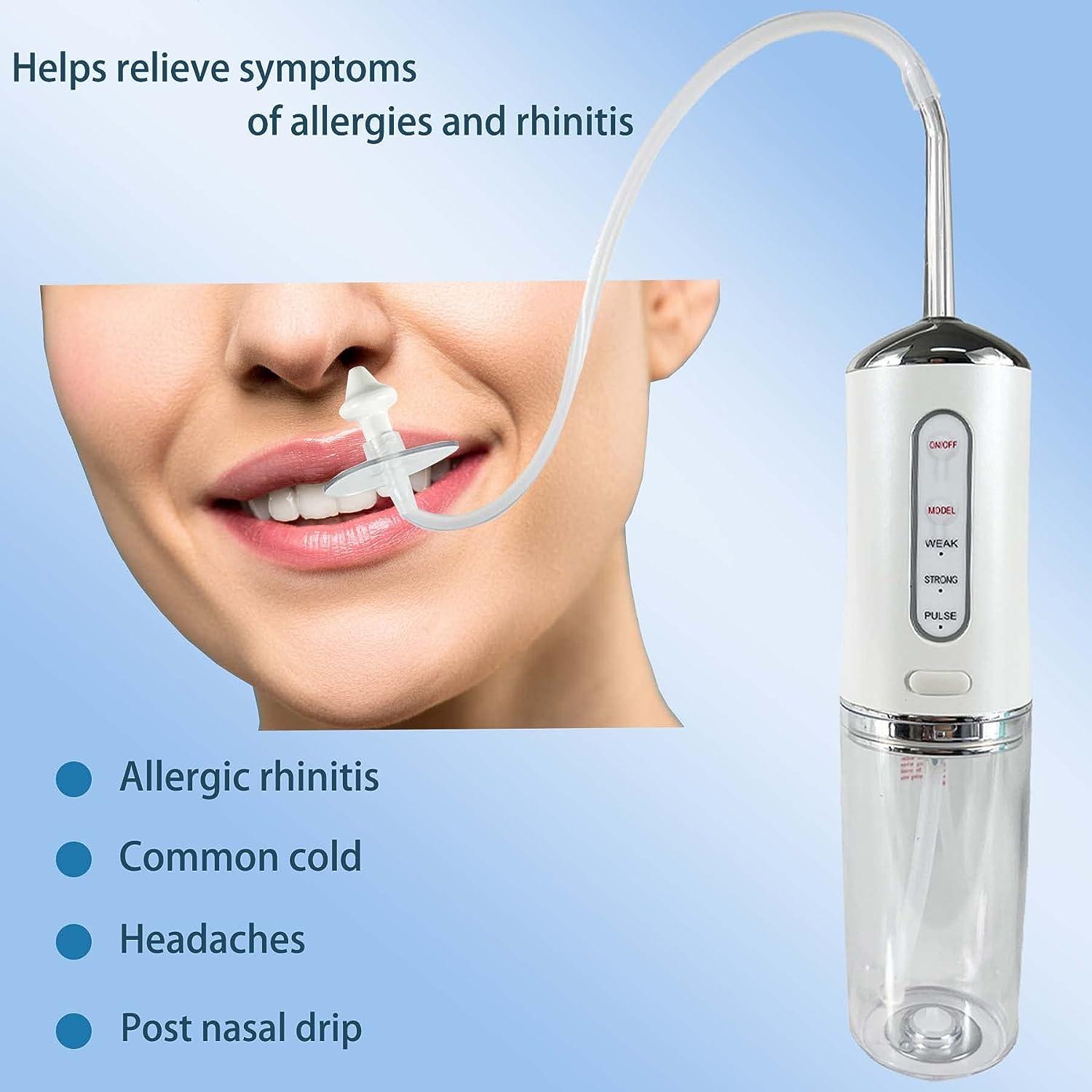 KYZETJD Electric Nasal Irrigator - 3 Modes, Portable Sinus Relief ...
