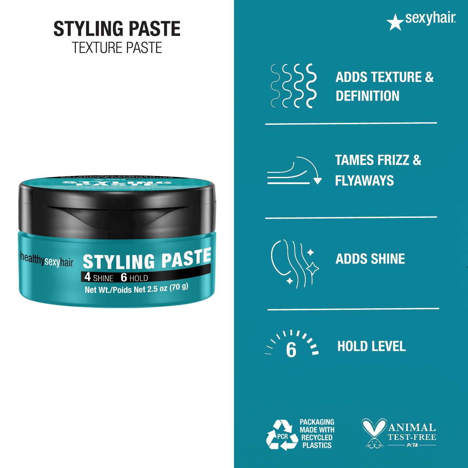 SexyHair Healthy Styling Paste Texture Paste | Medium, Pliable Hold and ...