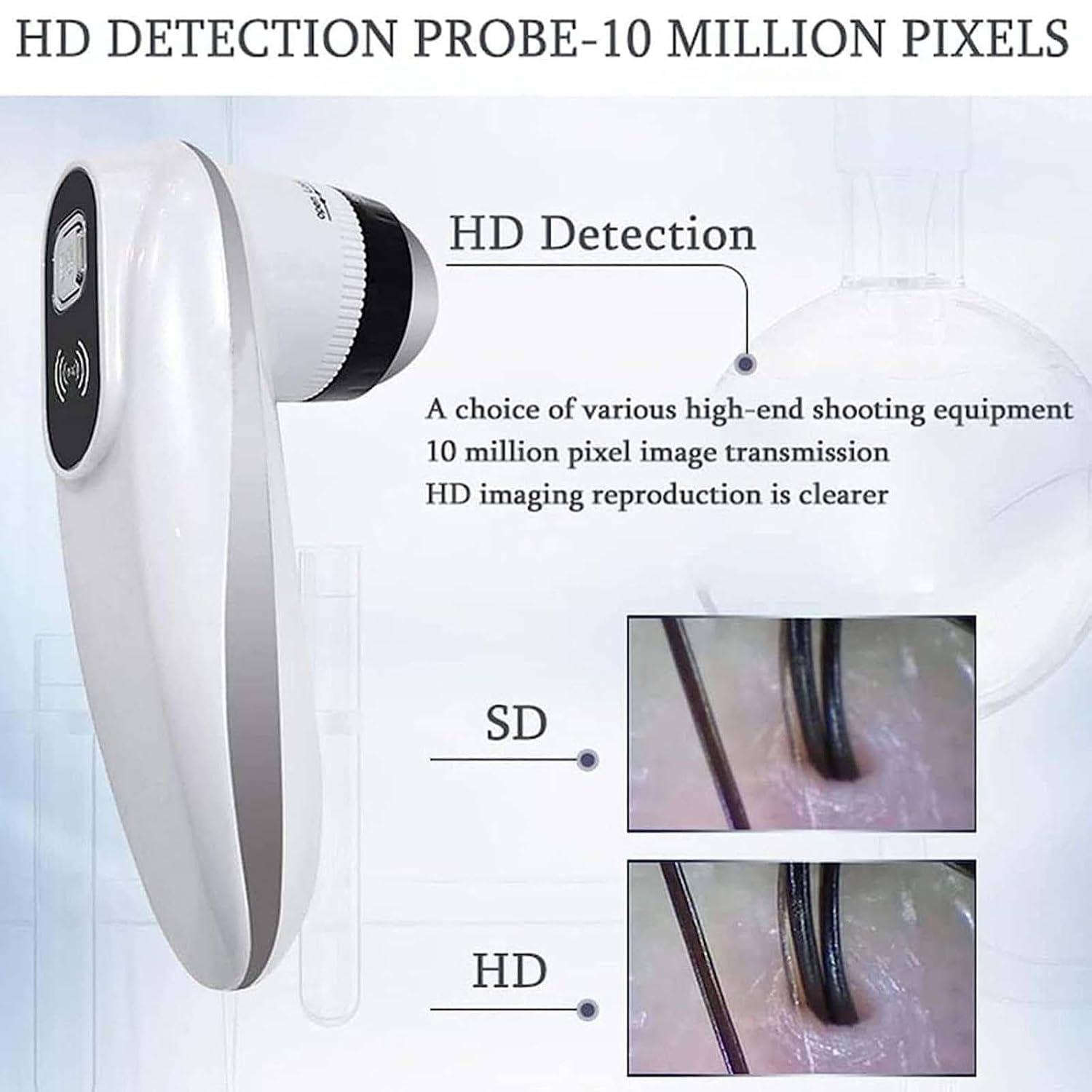 Professional Skin & Hair Analyzer - 5 in 1 WiFi 50x/200x Lens Portable ...
