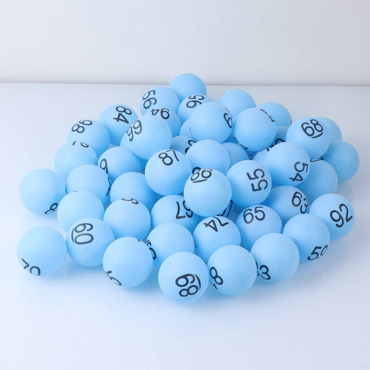 Toyvian 100pcs Numbered Balls 1-100 for DIY Bingo Game & Entertainment ...
