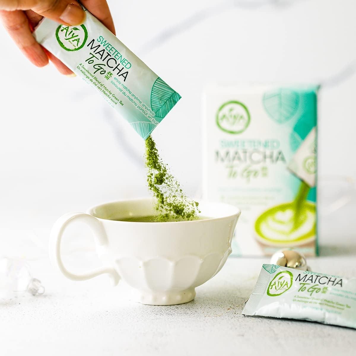 Aiya Sweetened Matcha To Go Stick 8 x 12g packets 2 Pack | Buy Now with ...