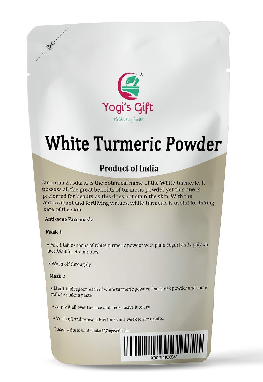 White Turmeric Powder for Skin Care | 8 oz | Non-Staining Kapoor Kachri ...