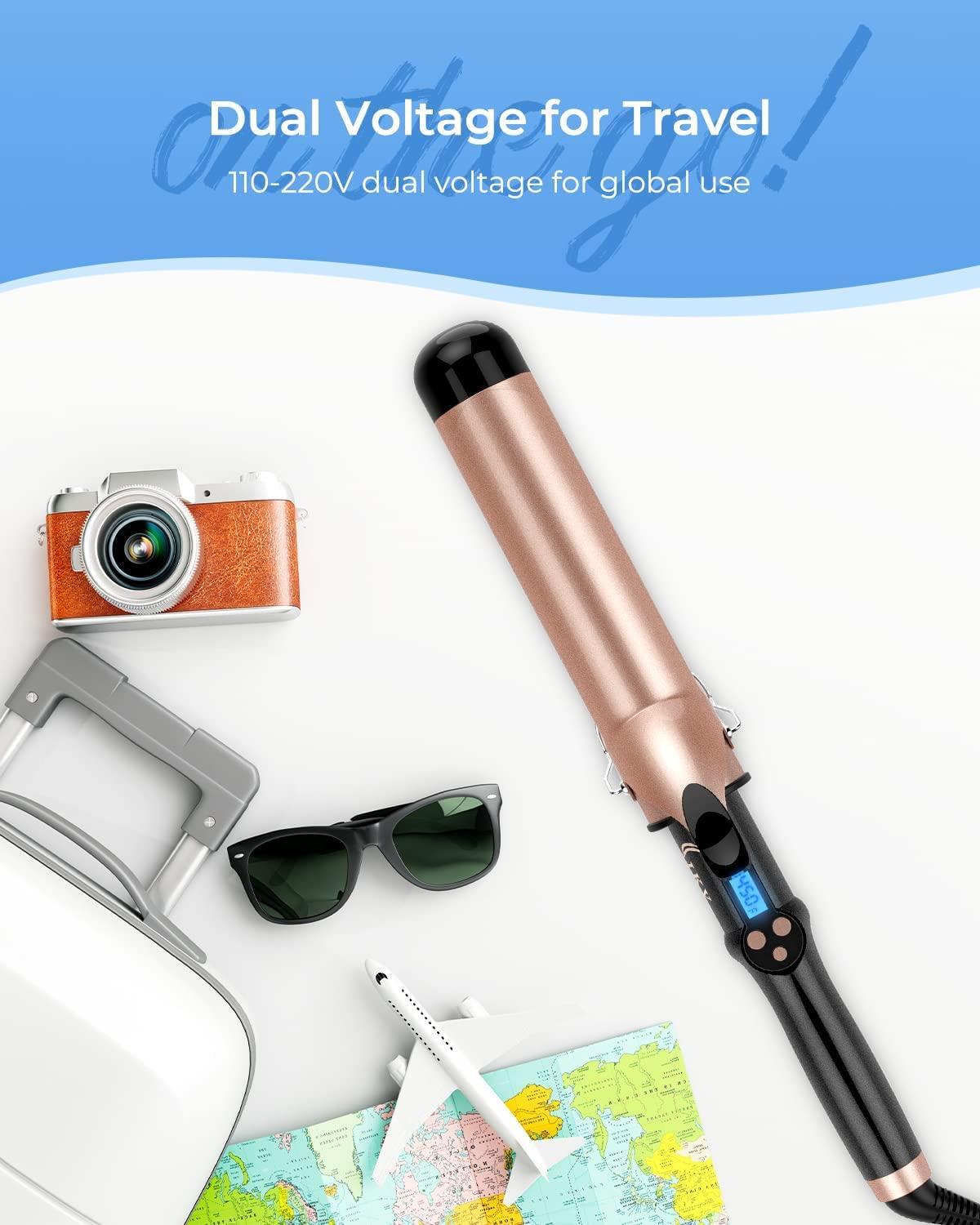 1.75 Inch Extra Long Barrel Curling Iron for Long Hair - Ceramic ...