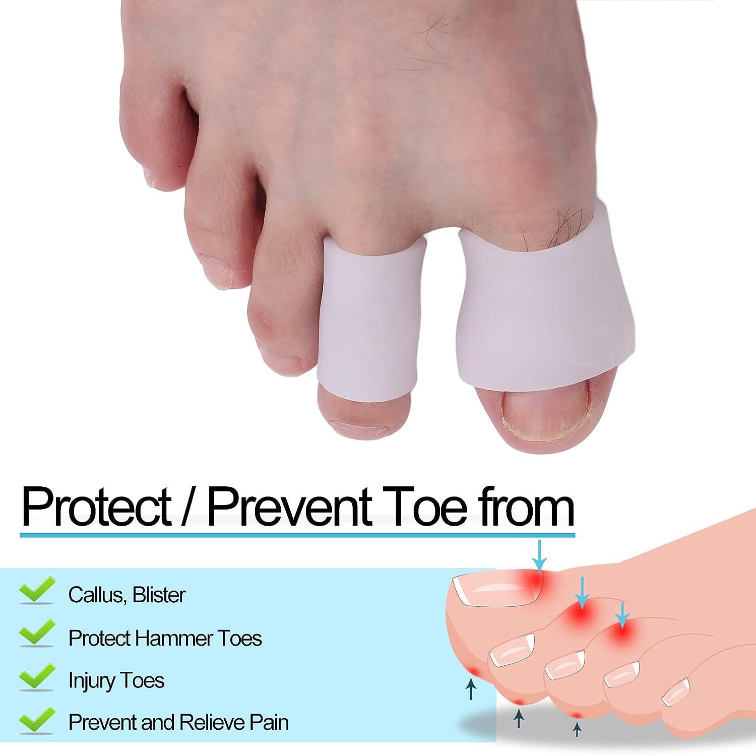 Silicone Gel Toe Separators - Hammer Toe Corrector for Men and Women ...