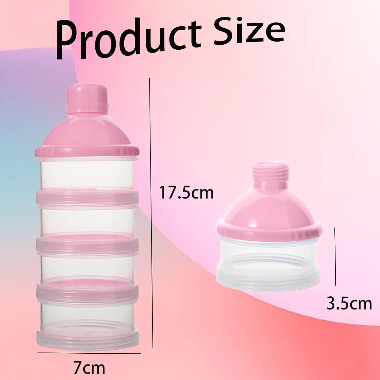 2 PCS Portable Milk Powder Dispenser Pots - Non-Spill Kids Travel ...