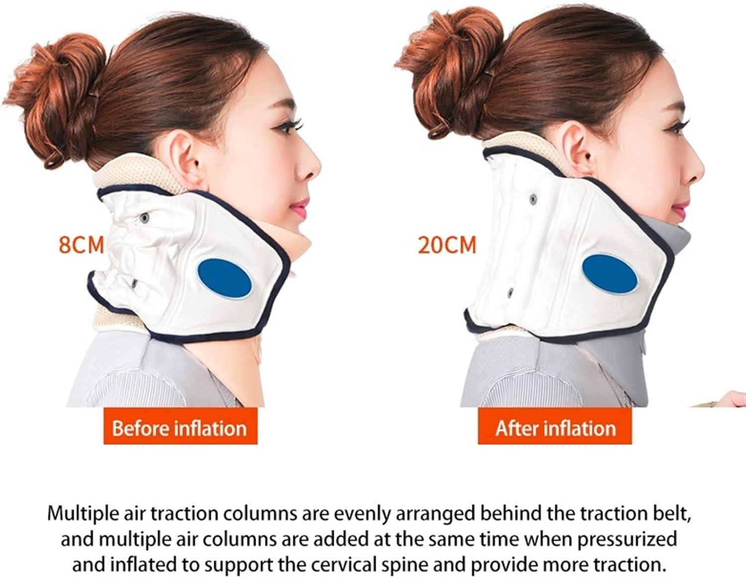Adjustable Cervical Traction Collar - Inflatable Neck Device for Home Use | Improve Spine ...