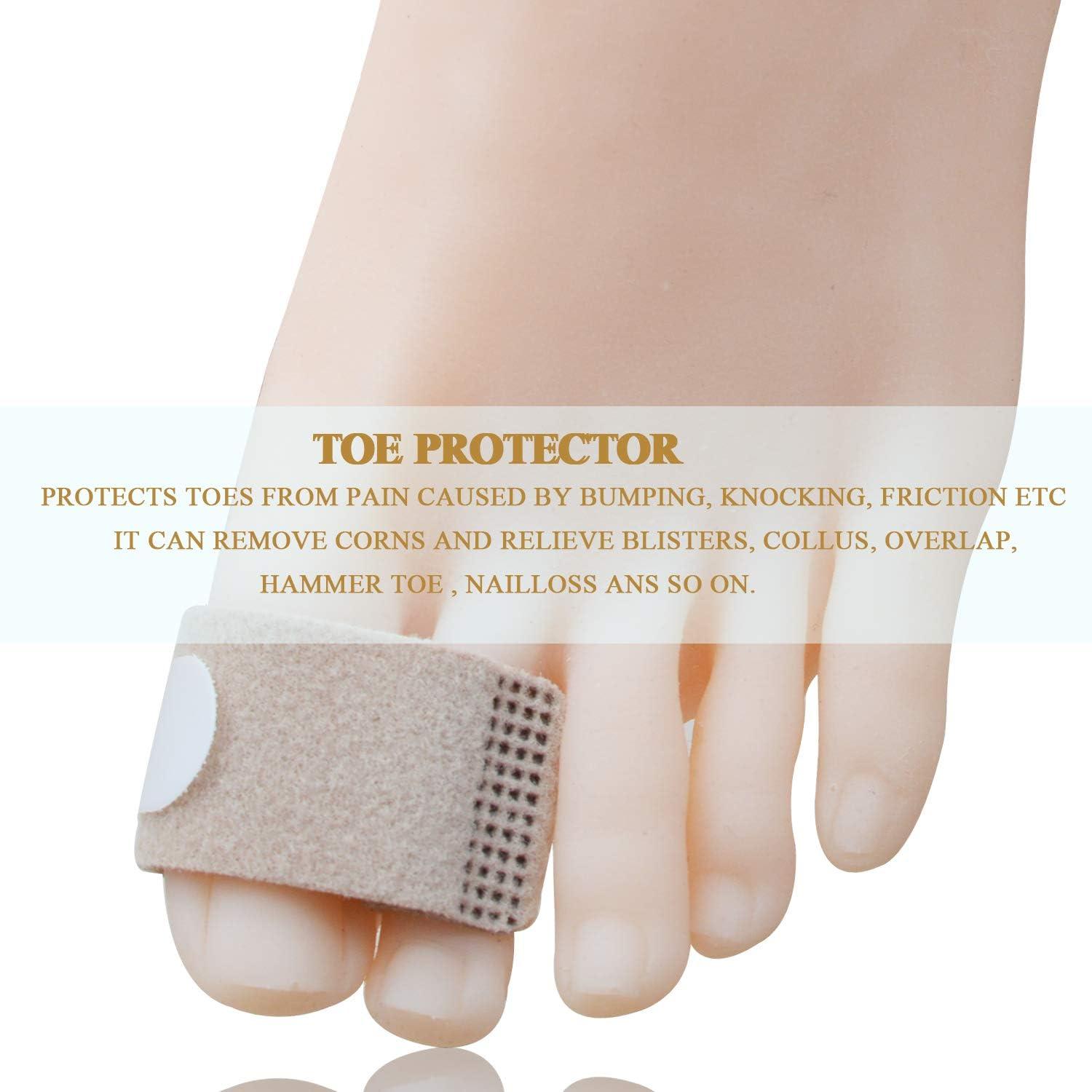 10-Piece Broken Toe Wraps & Splint Straightener Brace for Hammer Toe ...