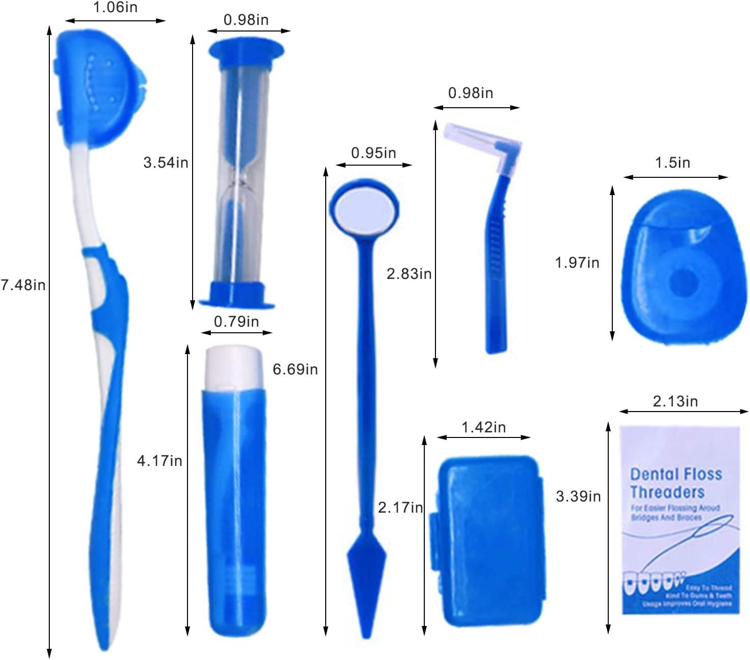 Portable Orthodontic Care Kit for Braces - Dental Travel Kit with ...