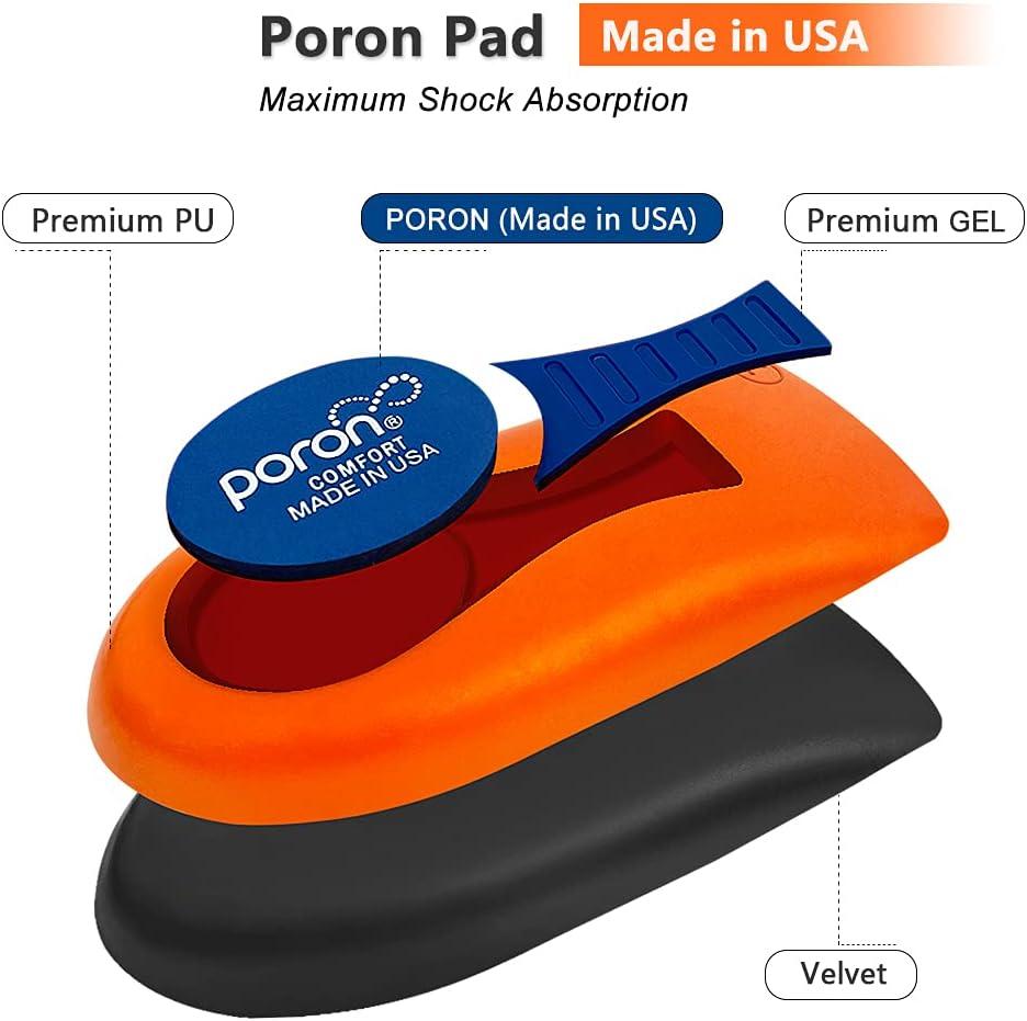 Poron Heel Cup Inserts for Plantar Fasciitis - Made in USA | Heel Pain ...