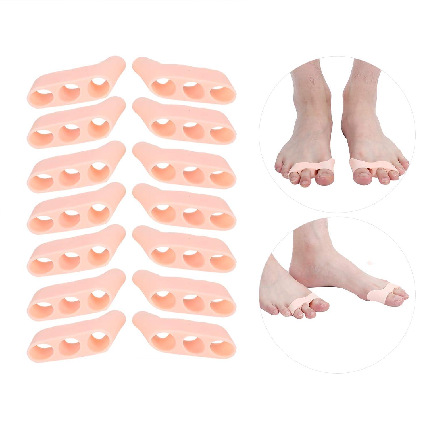 Buy 7 Pairs Small Silicone Finger Separators - 3 Holes Dividers ...