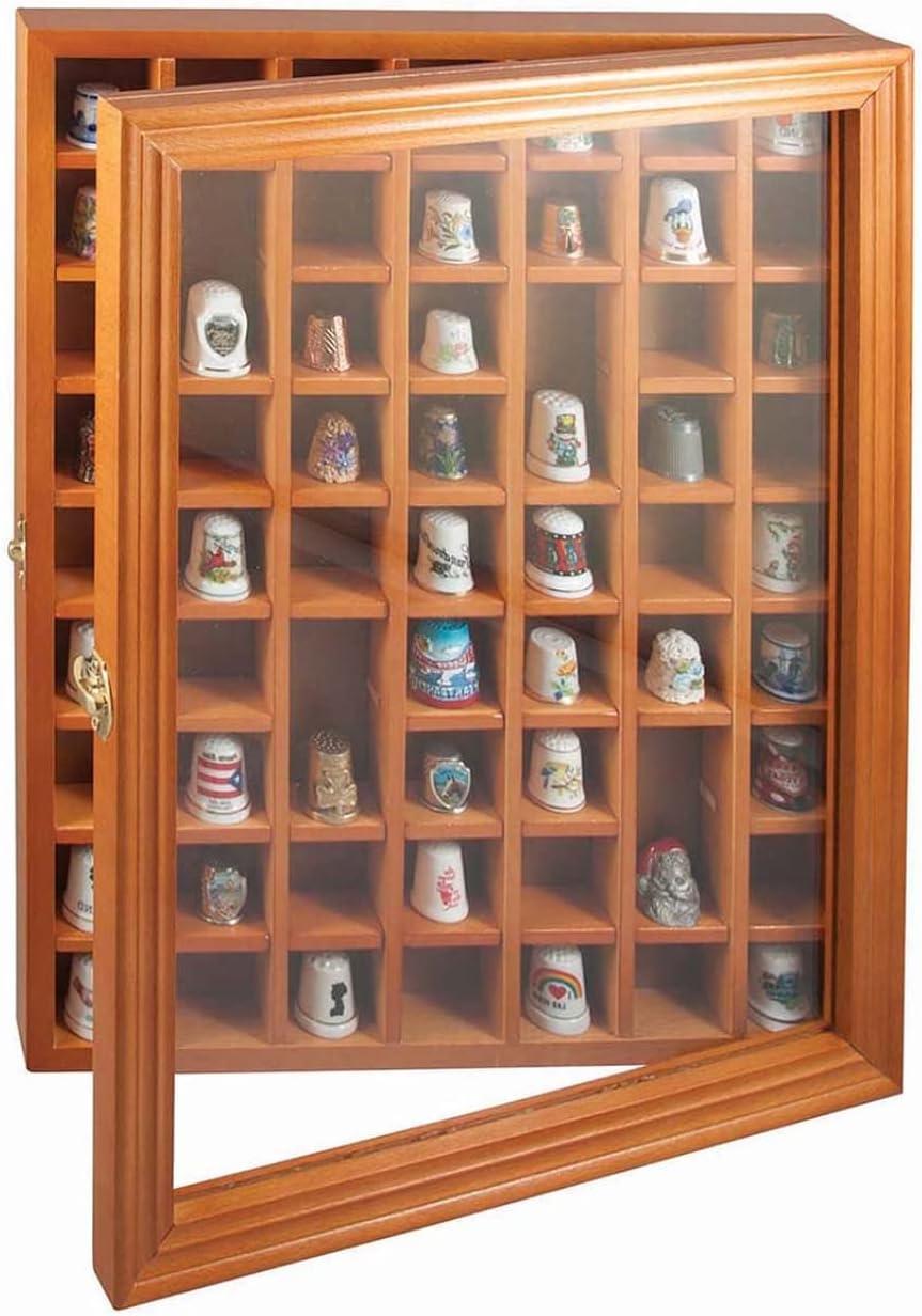 Herrschners 59-Thimble Deluxe Thimble Case with Glass Door - Organize ...