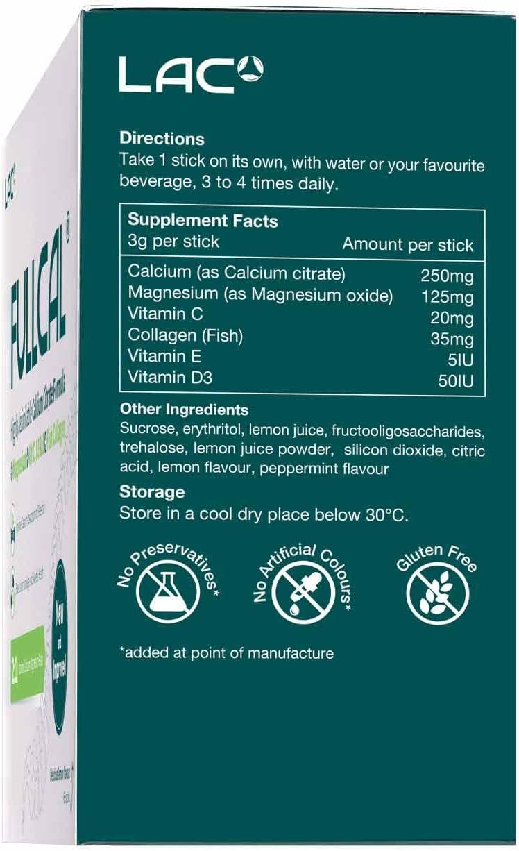 LAC Fullcal 60 Sticks - Delicious Lemon Flavour - 3g x 60 Sticks | Buy ...