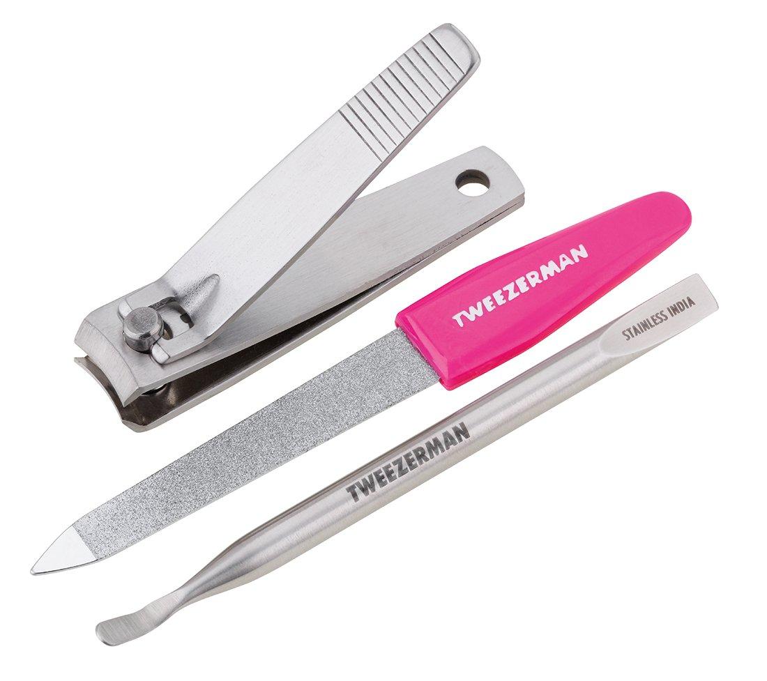 Tweezerman Mini Manicure Kit - Nail Care Essentials for On-the-Go Grooming