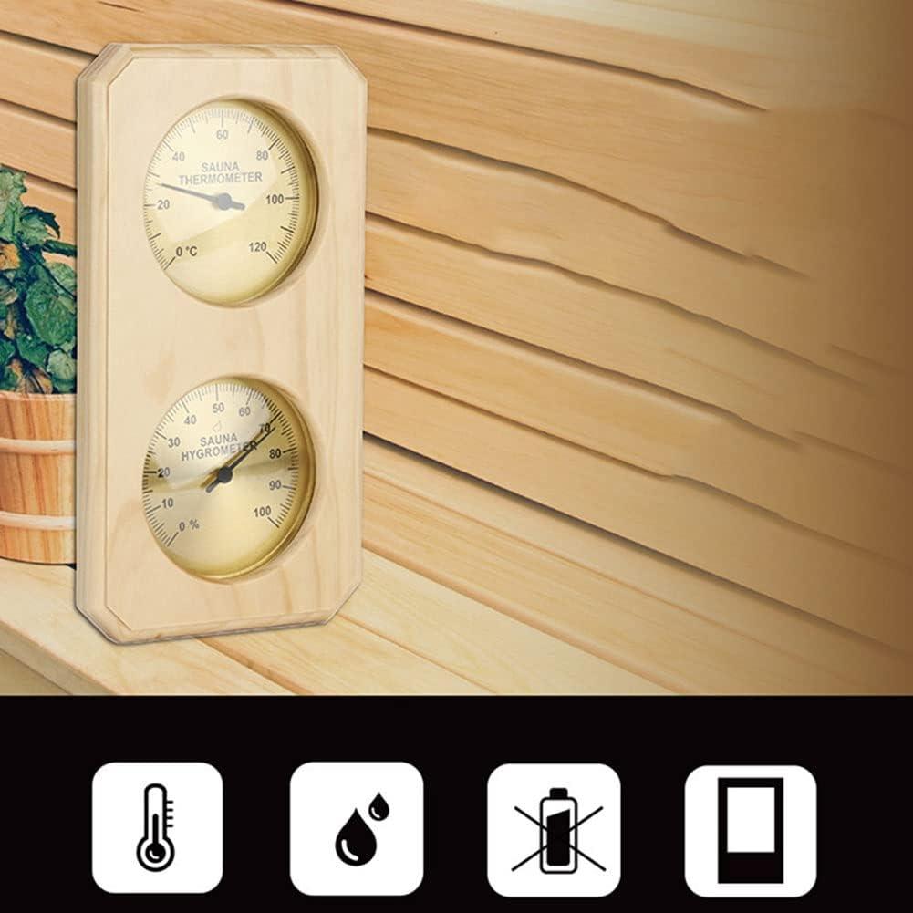 Doengfo 2-in-1 Sauna Thermometer & Hygrometer | Accurate Humidity ...