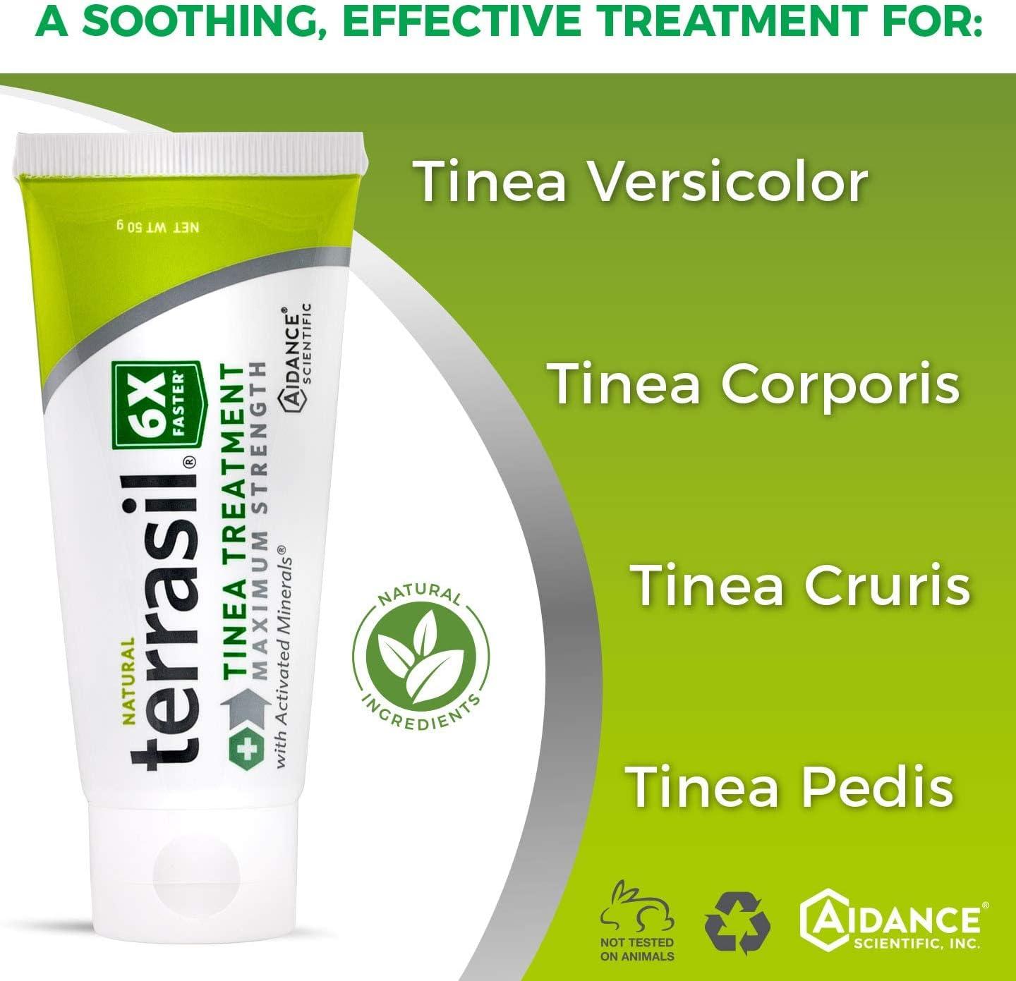 Aidance Terrasil Tinea Versicolor Treatment Max - 2 Tubes & 2 Soap Bars ...