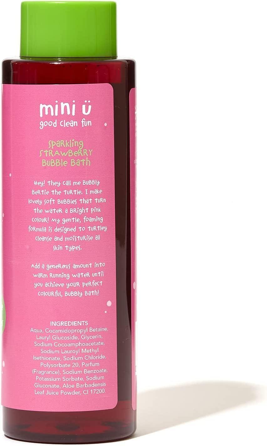 Mini U Sparkling Strawberry Bubble Bath for Babies & Kids - Pink ...