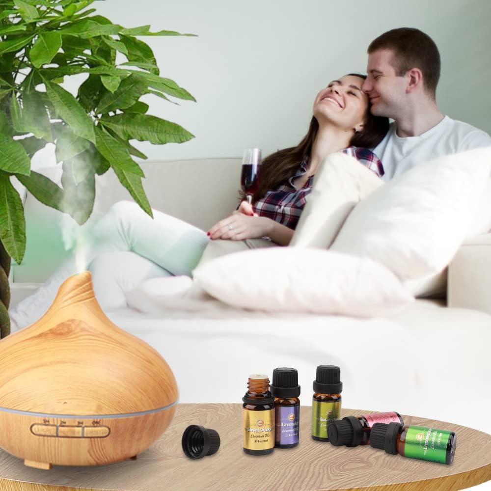 Home Diffuser Oil Set - 18x10mL Tea Tree, Lavender, Eucalyptus, and ...