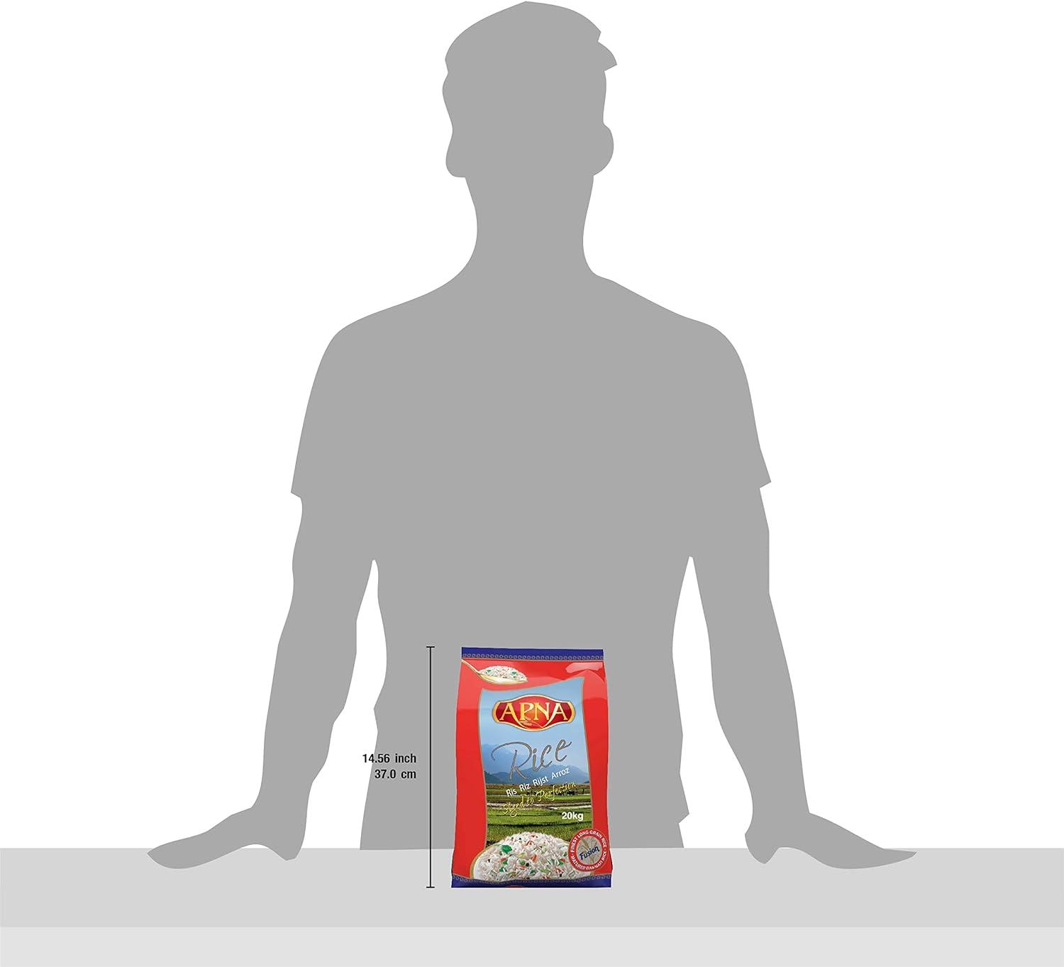 Apna Long Grain Basmati Rice 5Kg - Premium Quality 5000g Pack | Buy Now ...