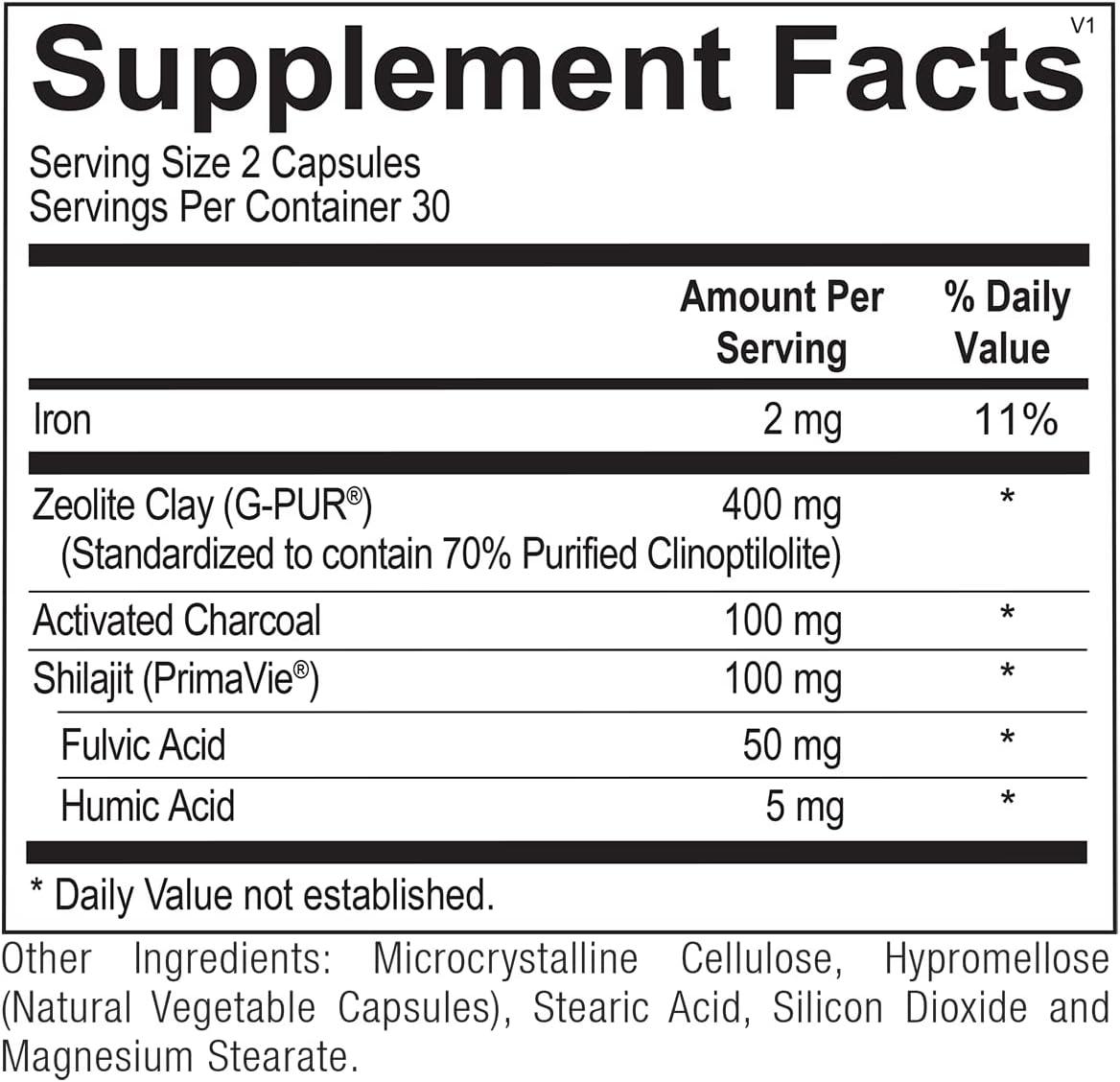 Ortho Molecular Z-Binder Gastrointestinal Health - 60 Capsules | Detox ...