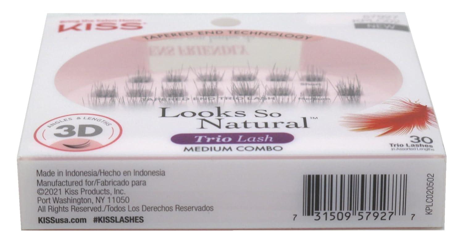Kiss Ever-Ez Trio Lashes Medium Combo (6 Pack) - Get Gorgeous Lashes in ...