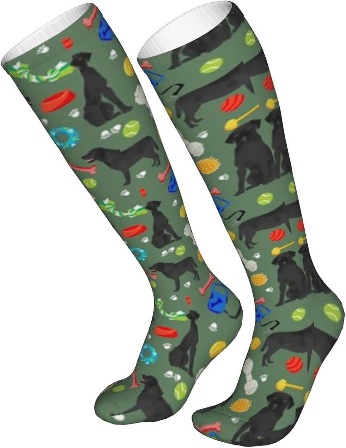 Shop Black Lab Dog Compression Socks for Men & Women Cute Labrador ...