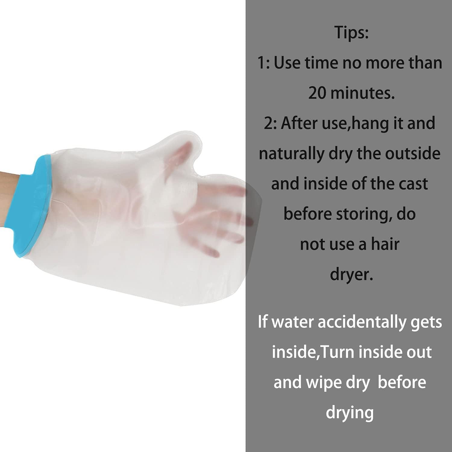 Waterproof Hand Cover for Shower - Adult Cast Protector for Wound, Burn ...