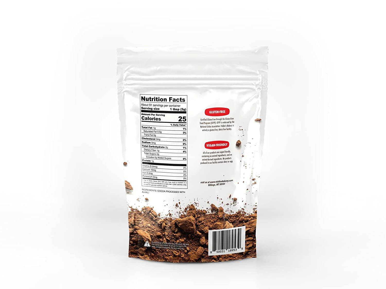 Premium Gourmet Dutch Processed Cocoa Powder - Extra Rich Flavor (1 lb ...