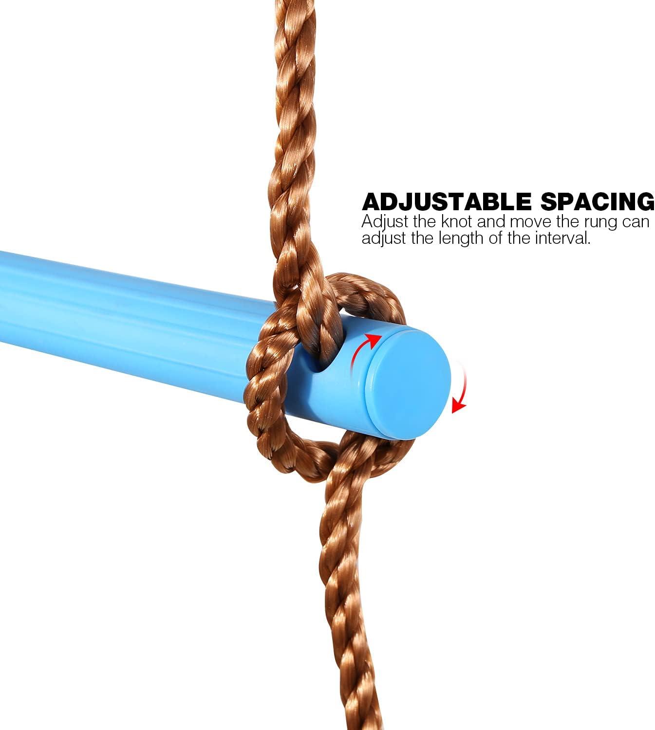 RedSwing 6.6 Ft Rope Ladder for Kids - Climbing Ladder for Swing Set ...